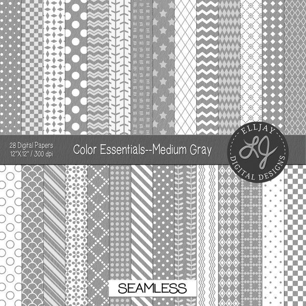 Gray and White Paper - Etsy