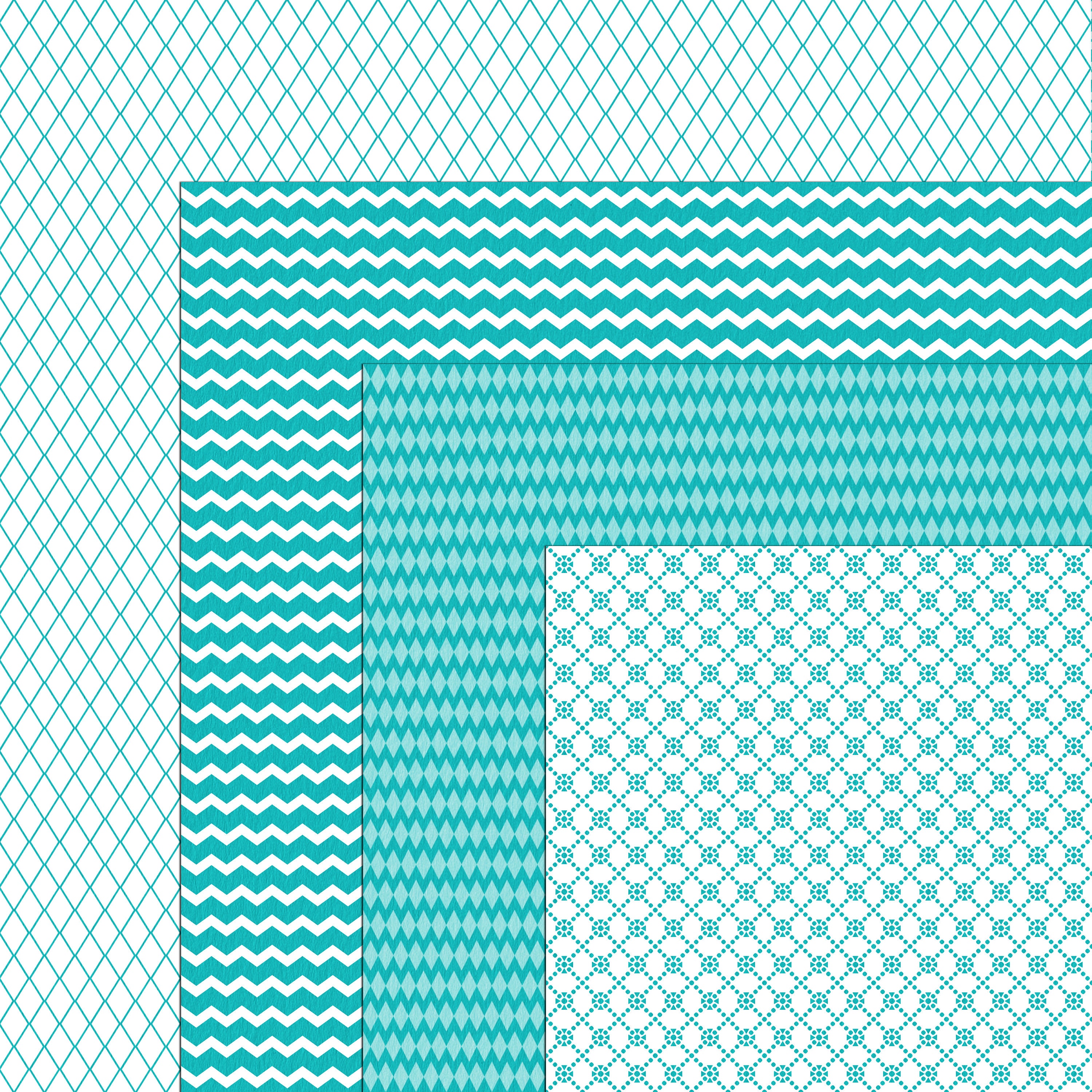 Turquoise Digital Paper Pack, Seamless Texture (digital Download) - Etsy