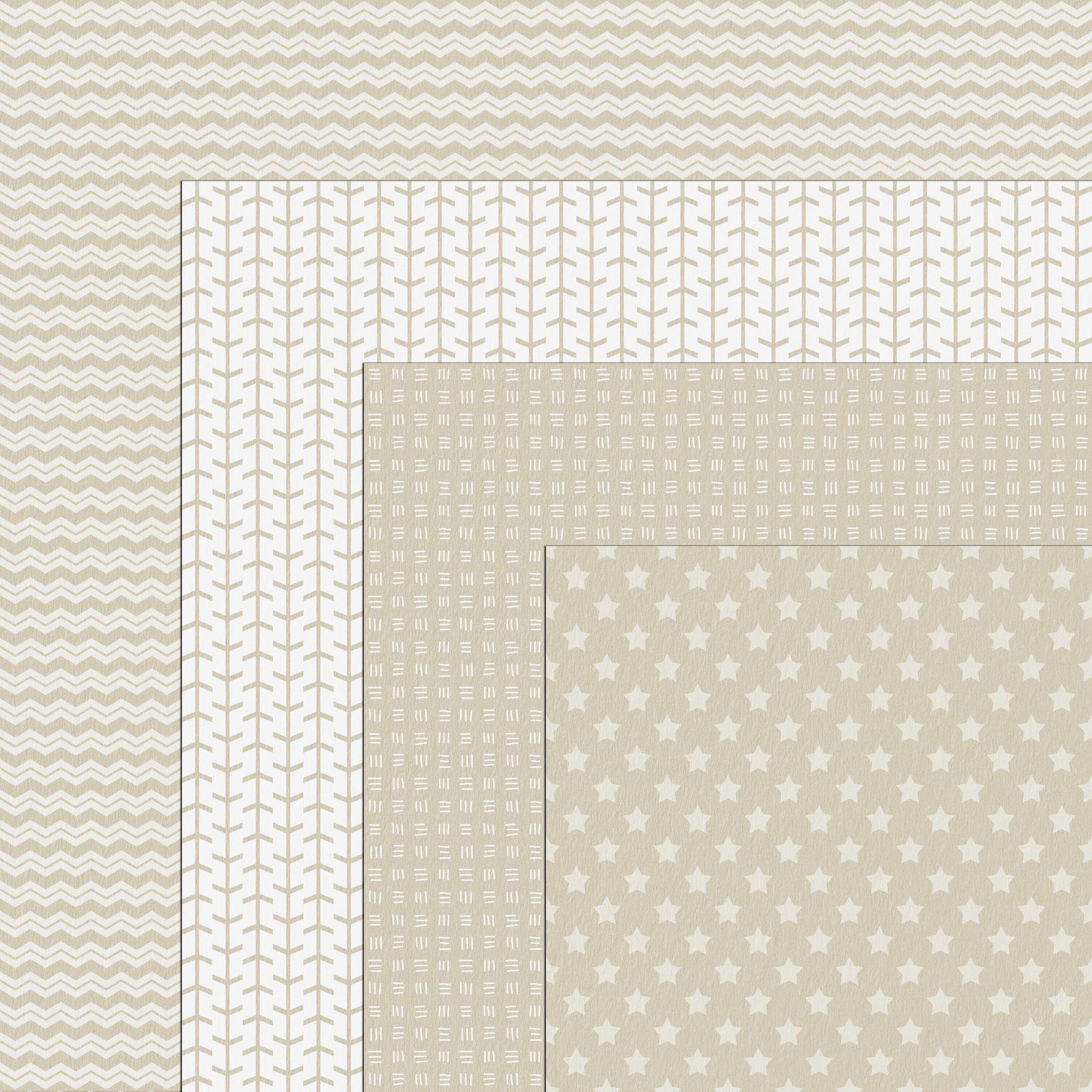 Beige Seamless Digital Paper Pack. Beige Digital Scrapbook Paper. Beige ...