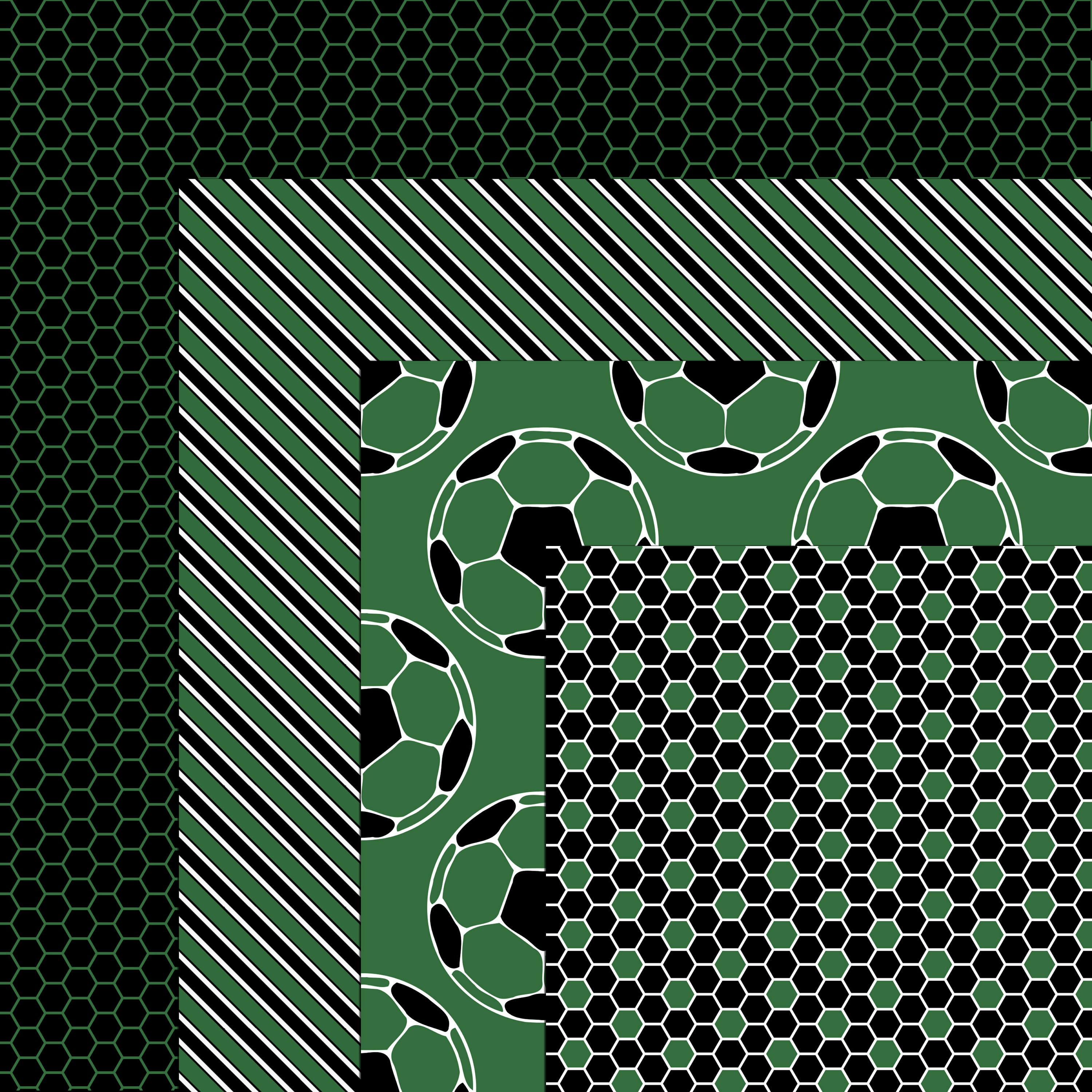 Green Soccer Digital Scrapbook Kit. Green Soccer Ball Alpha. Soccer ...