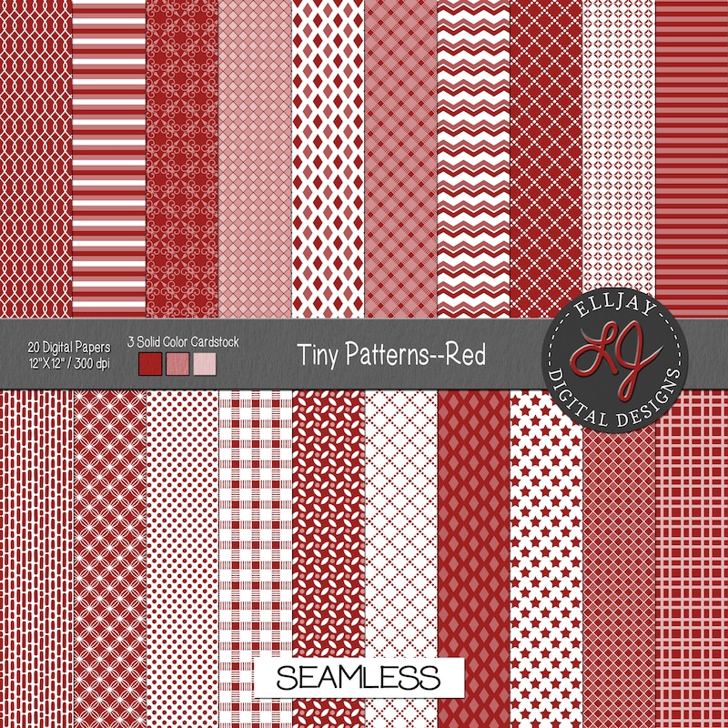 Red and White Gingham Pattern - Etsy