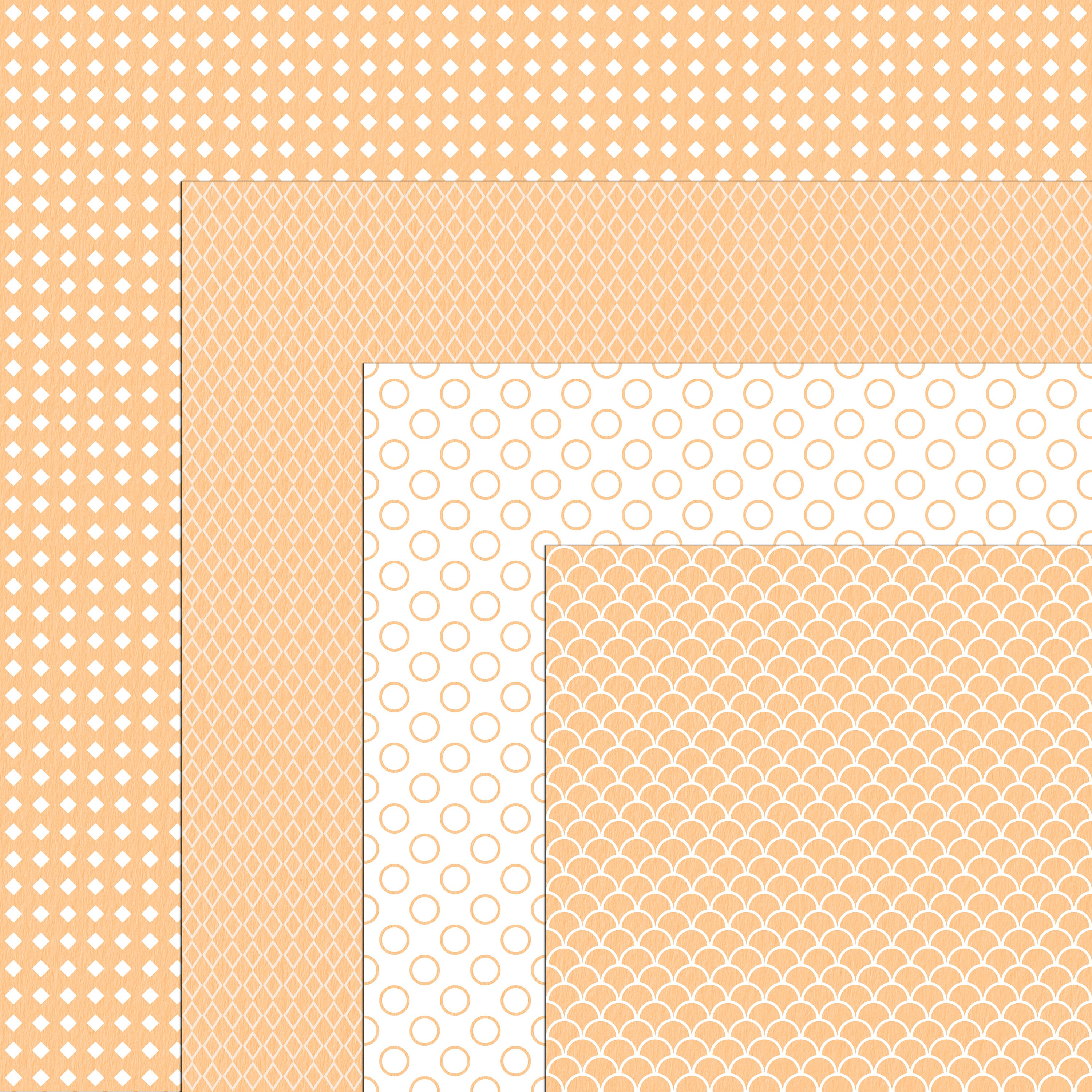 Pastel Orange Digital Paper With Light Texture. Seamless Orange ...