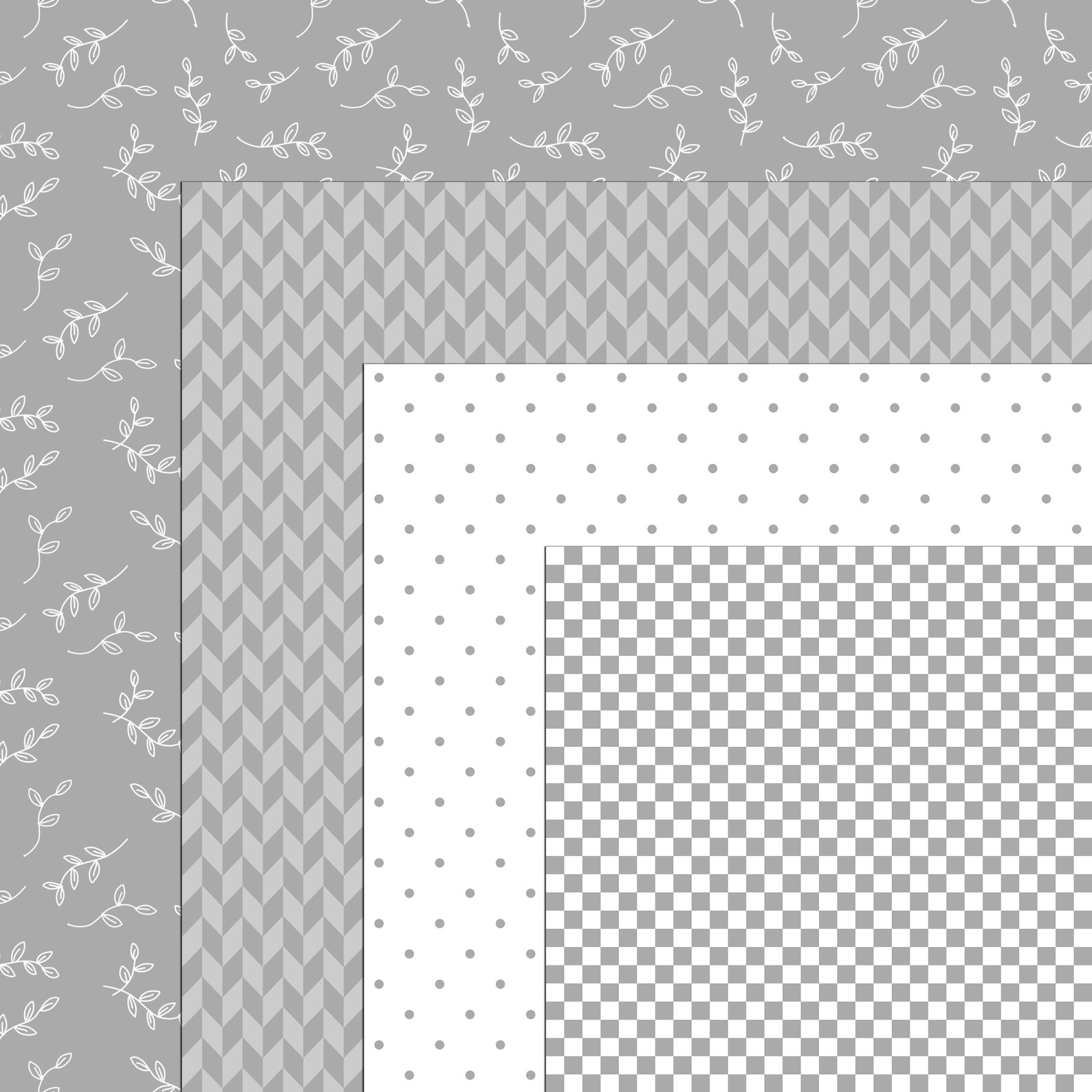 Seamless Gray Digital Paper Pack. Light Gray Paper. for Backgrounds ...