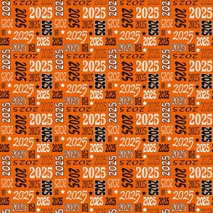 Orange & Black 2025 Graduation Digital Paper (digital Download) - Etsy
