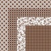 Chocolate Brown Floral Digital Paper Pack. Brown Scrapbook Paper. Brown ...