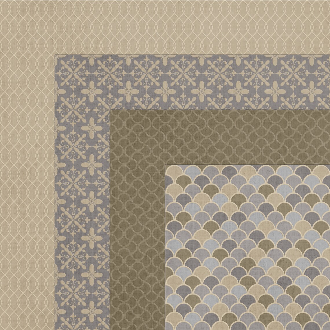 Neutral Embossed Digital Paper With Light Texture. Gray & Beige ...