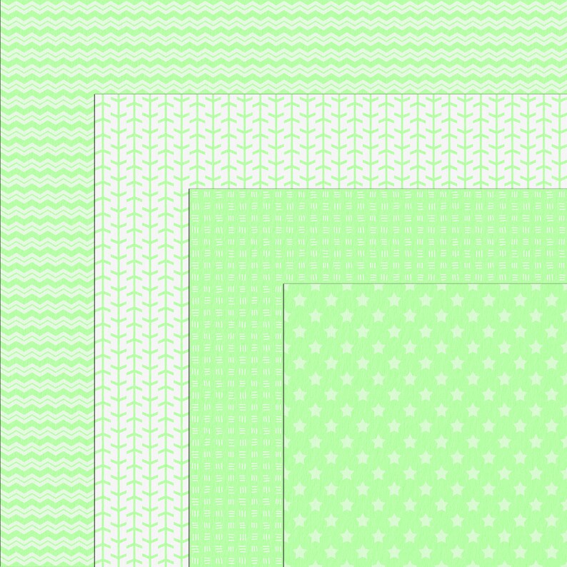 Pastel Green Digital Paper: Seamless Light Texture Scrapbook (digital ...