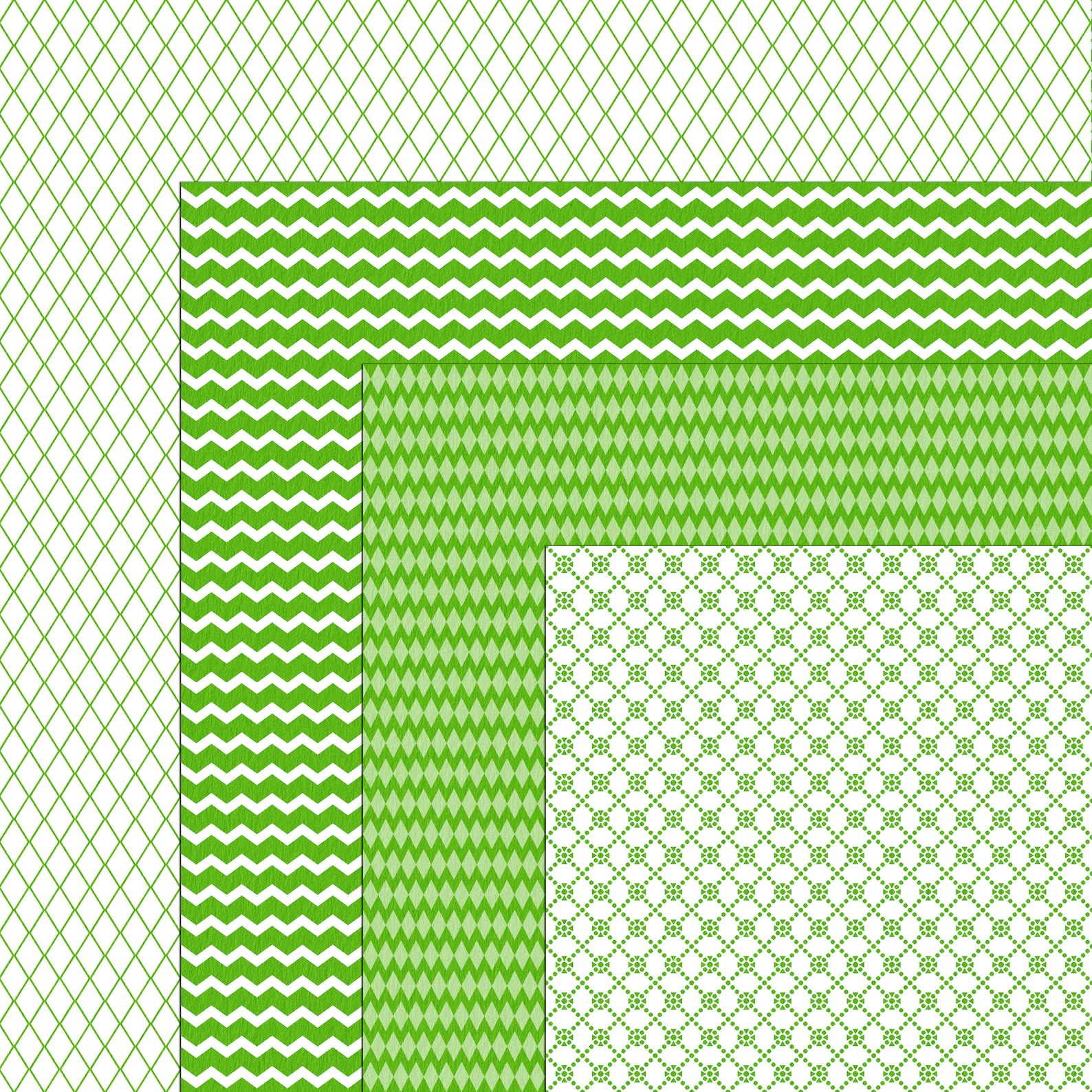 Kelly Green Digital Paper With Light Texture. Seamless Green Scrapbook ...