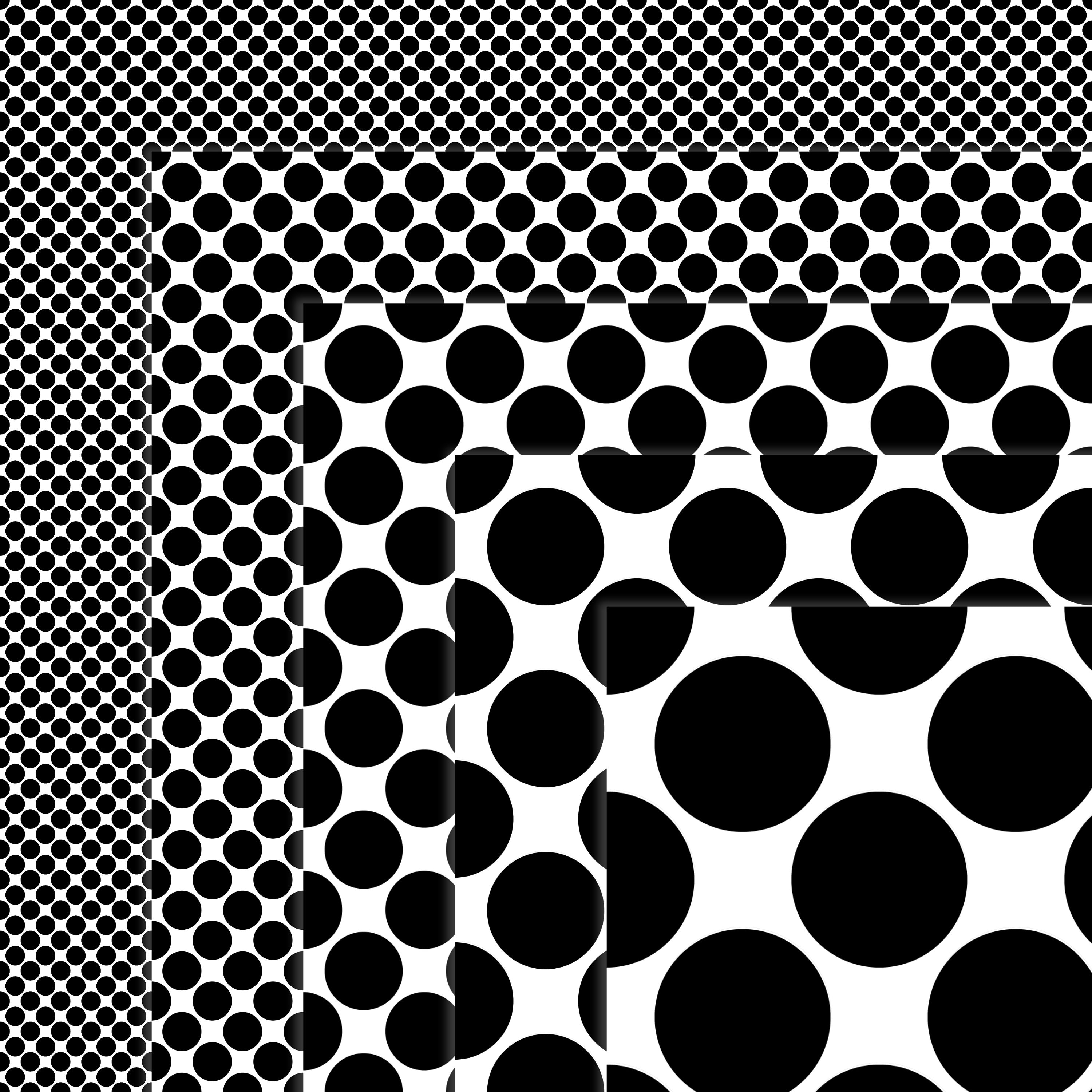 Black & White Polka Dot Digital Paper: Seamless Scrapbook Patterns ...