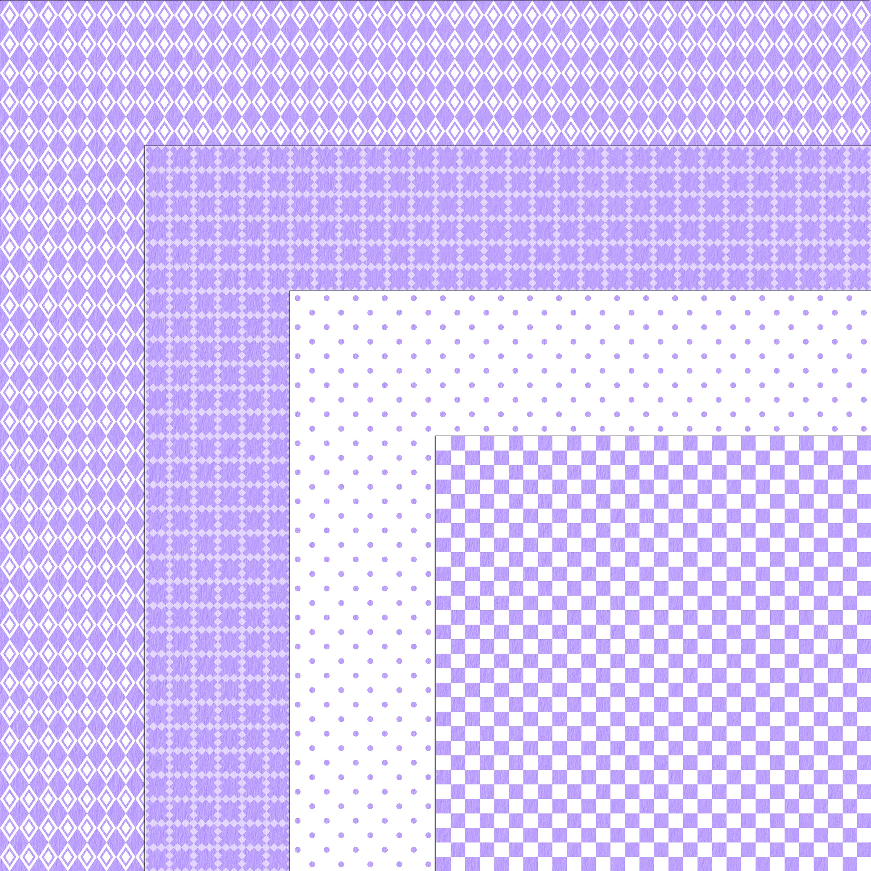 Pastel Purple Digital Paper With Light Texture. Seamless Purple ...