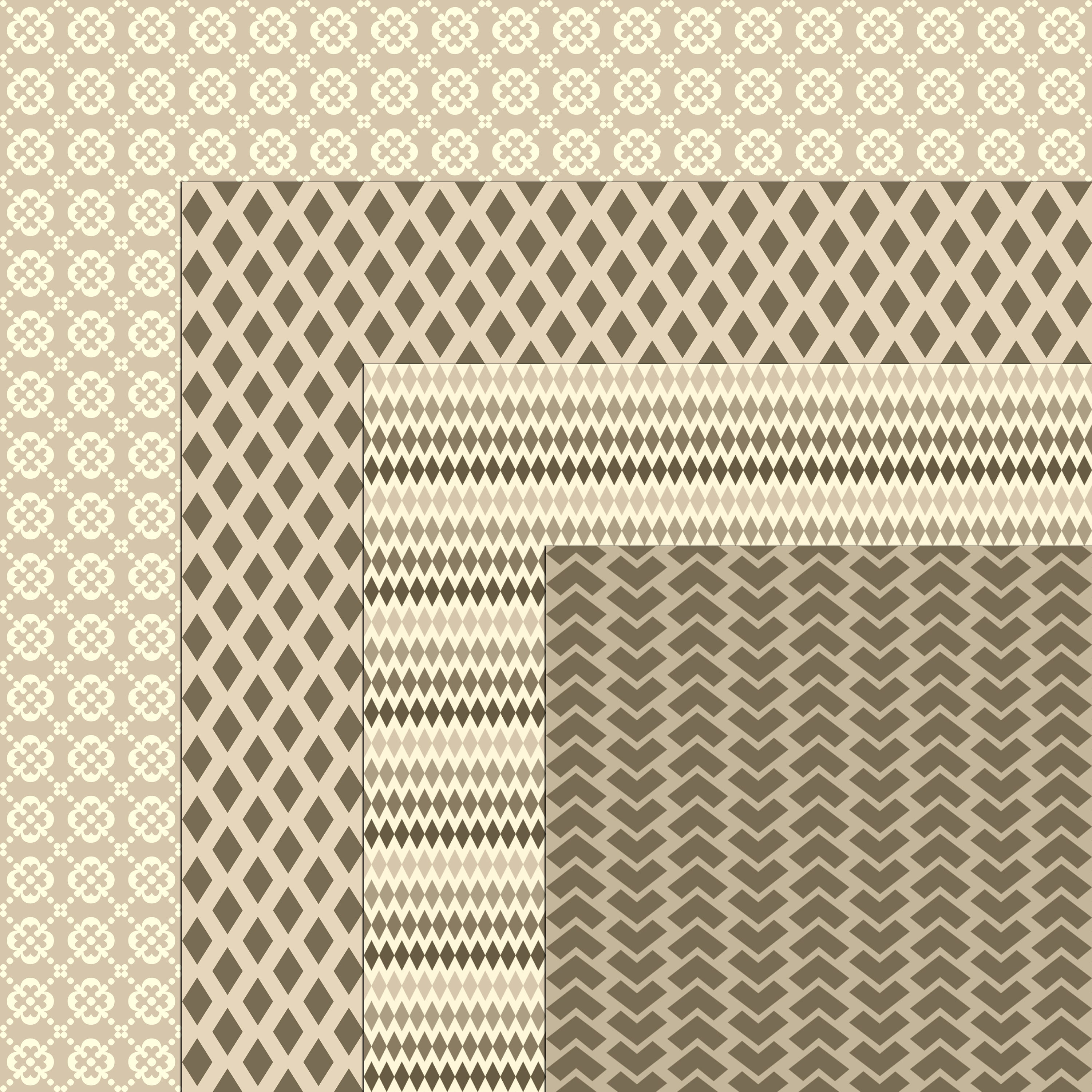 Brown Digital Paper Pack. Seamless Patterns. Scrapbook Paper Pack ...