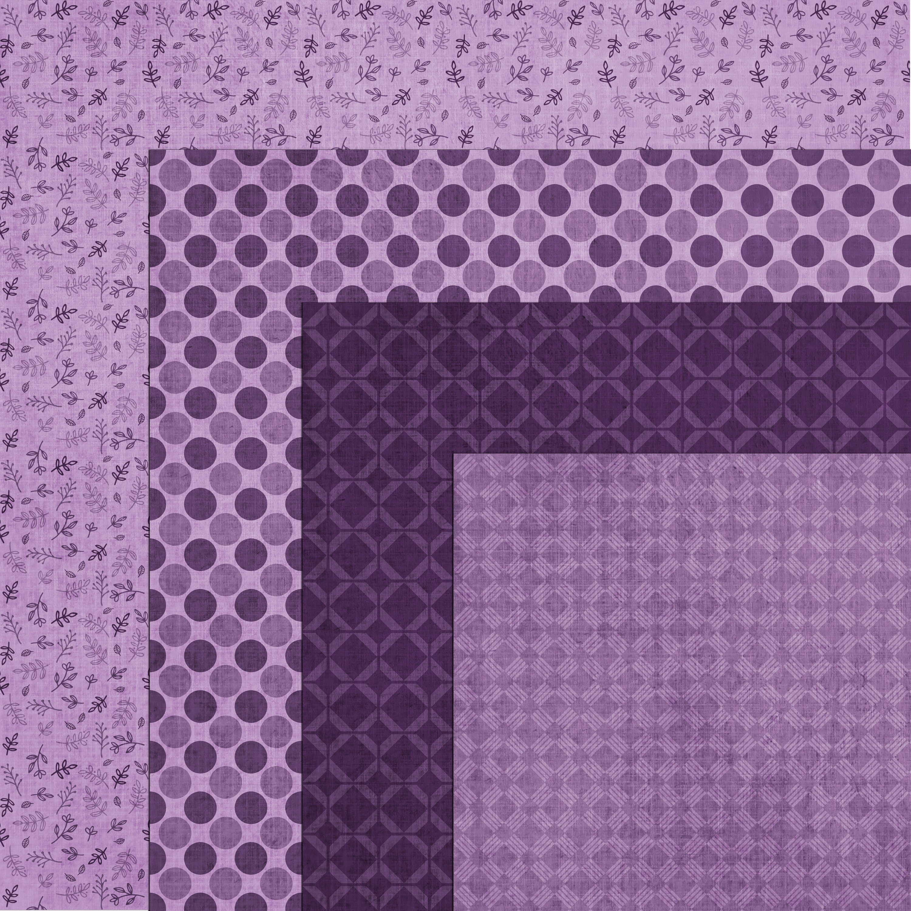 Purple Digital Paper With Grunge Texture. Purple Patterns for ...