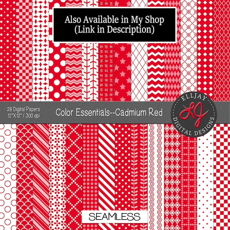 Patriotic Plaid Digital Paper Pack: Red, White, Blue (digital Download ...