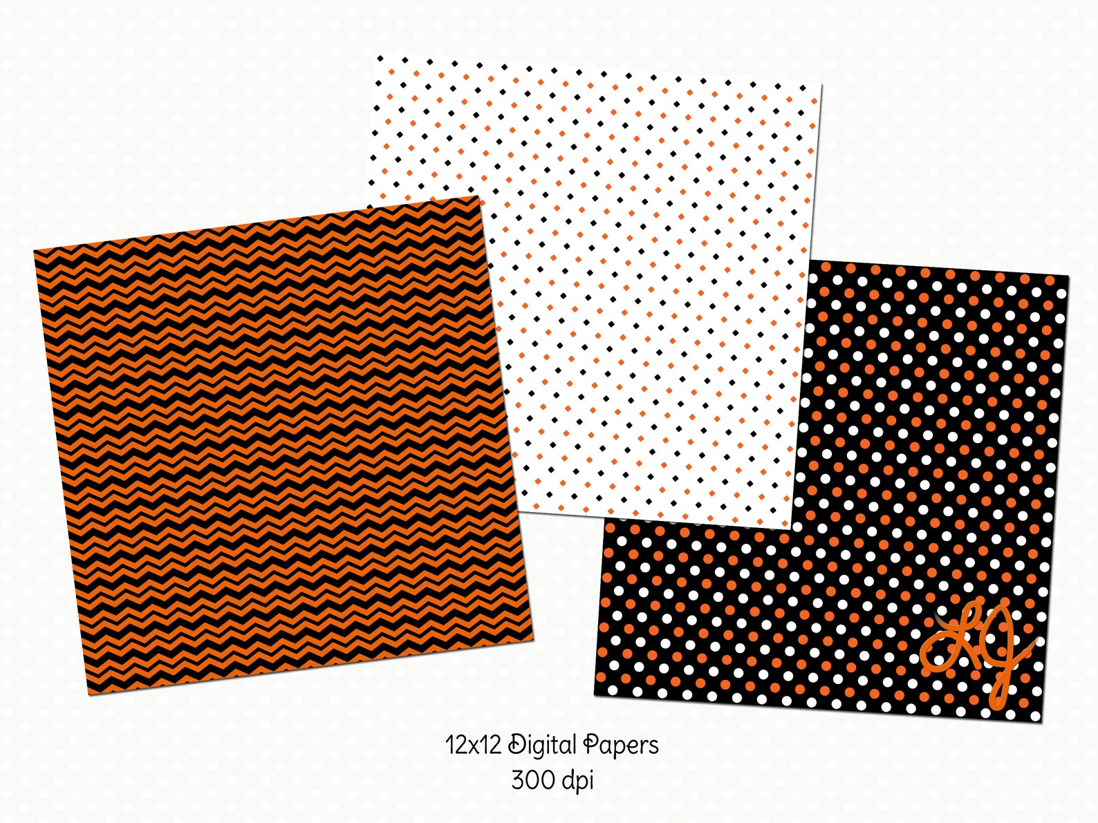 Black and Orange Graduation Digital Paper With Graduation Word - Etsy