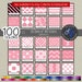 Retro Circle Digital Paper Pack: 100 Rainbow Colors (digital Download ...