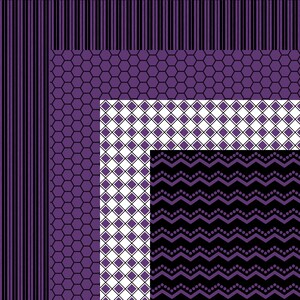 Black, White and Purple Digital Paper Pack. for Backgrounds ...