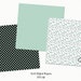 Mint Green Floral Digital Paper Pack With Seamless Pattern. for ...