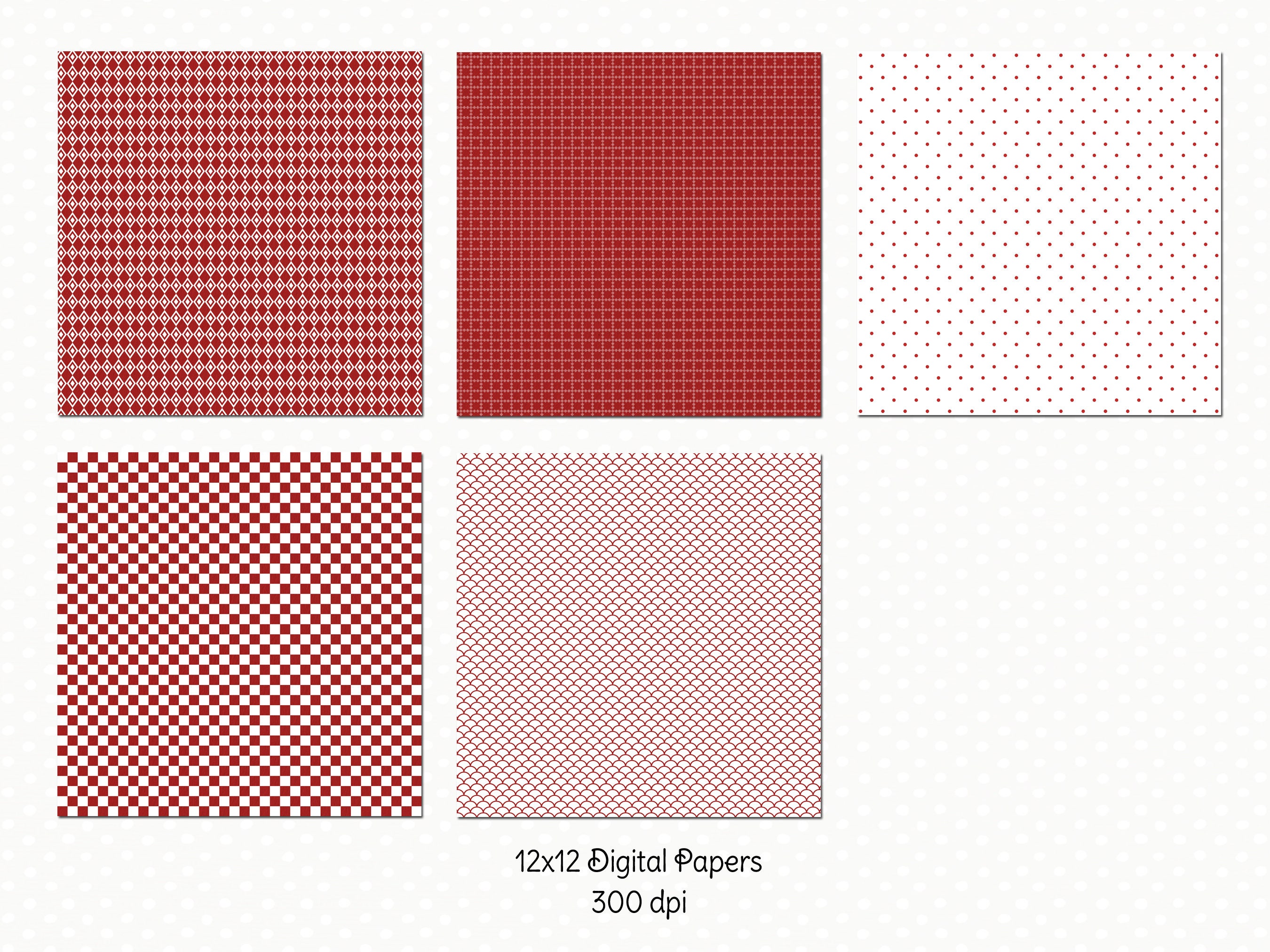 Red Digital Paper With Light Texture for Graduation, Scrapbooks, Crafts ...