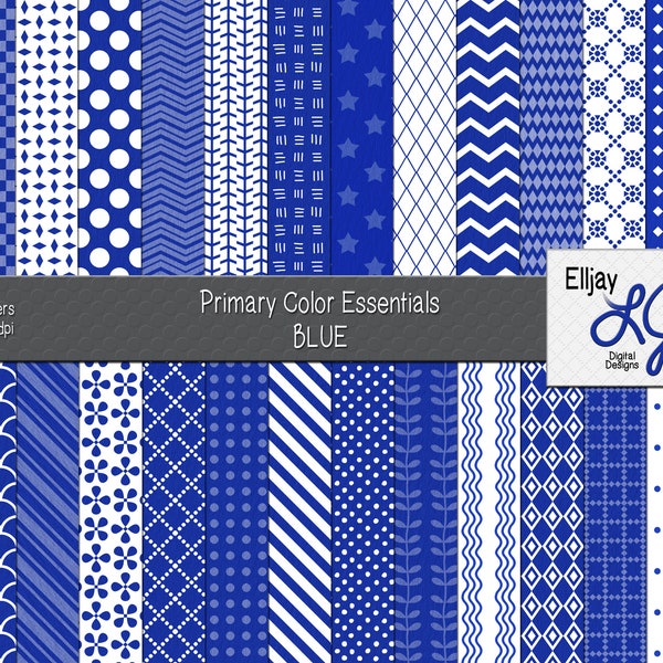 Royal Blue White - Etsy
