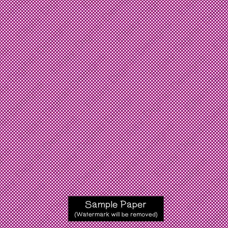 Small White Polka Dots Digital Paper in 100 Colors. Small Pattern for ...