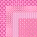 Pink Retro Digital Paper Pack. Retro Patterns in Shades of Pink. Pink ...