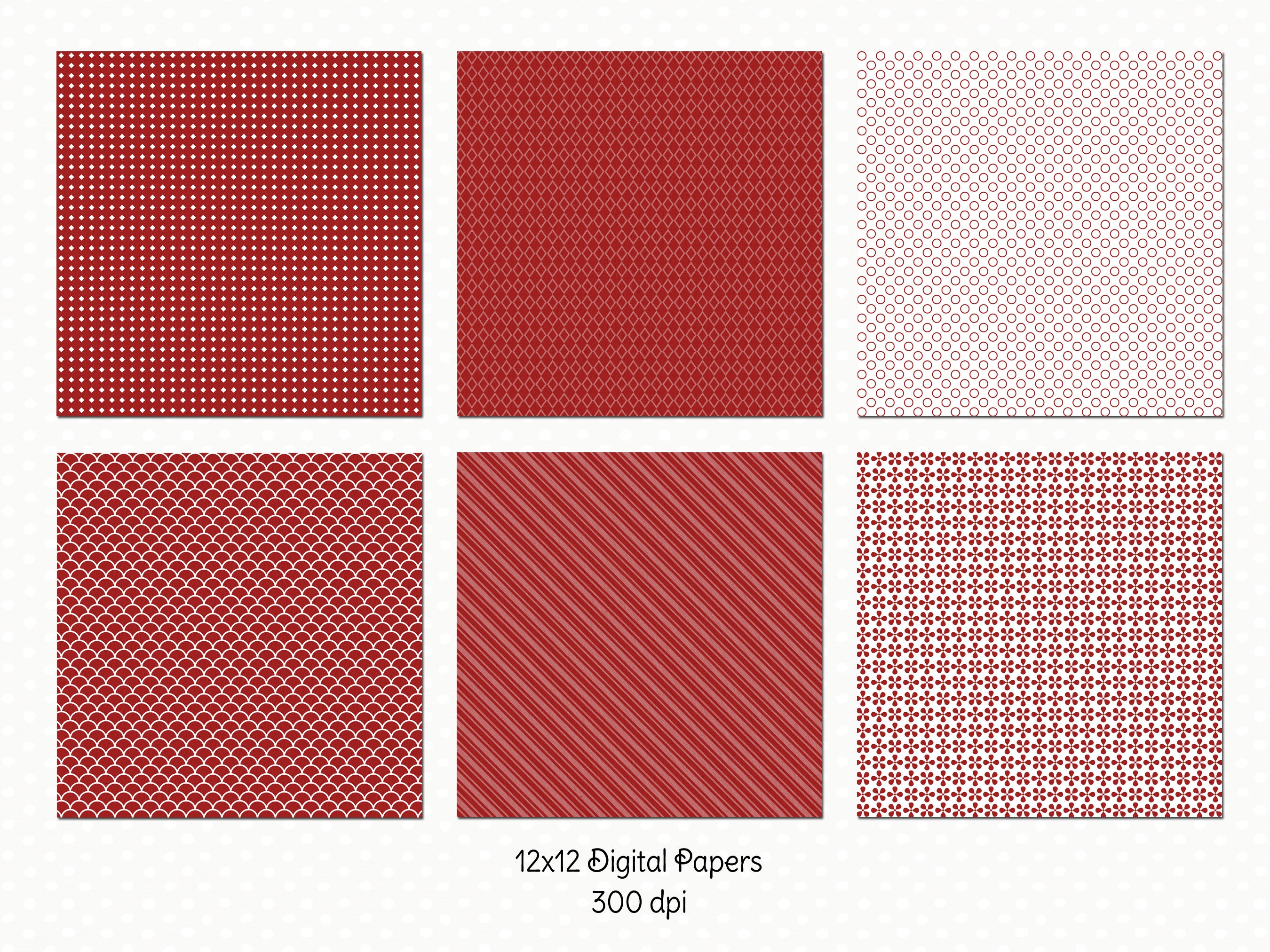 Red Digital Paper With Light Texture for Graduation, Scrapbooks, Crafts ...