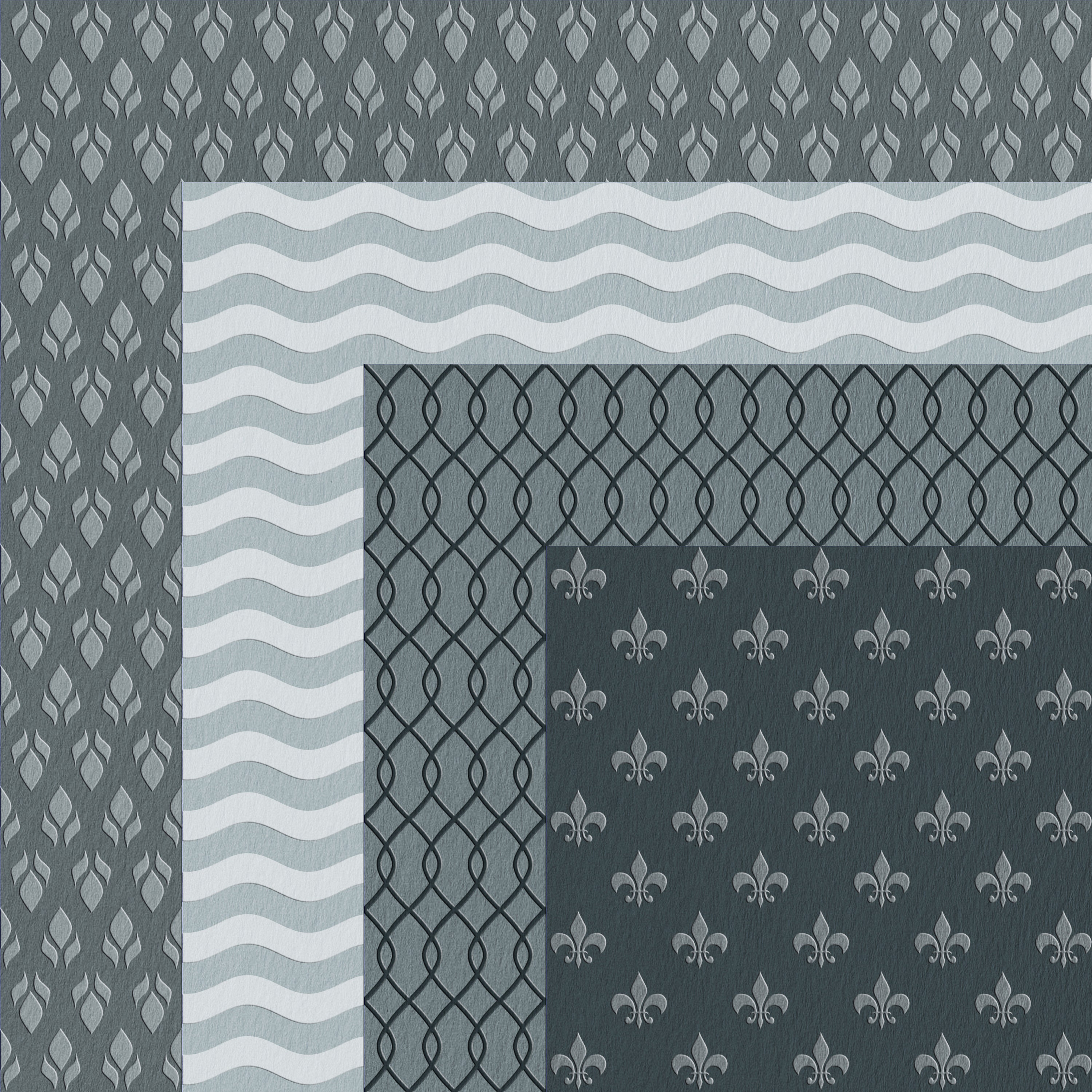 Embossed Gray Digital Paper With Cardstock Texture. Scrapbook Patterns ...