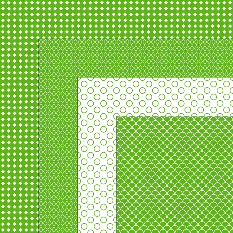 Kelly Green Digital Paper With Light Texture. Seamless Green Scrapbook ...