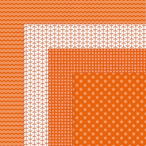 Orange Digital Paper Kit With Light Texture. Graduations, Scrapbooking ...