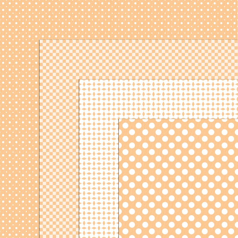 Pastel Orange Digital Paper With Light Texture. Seamless Orange ...