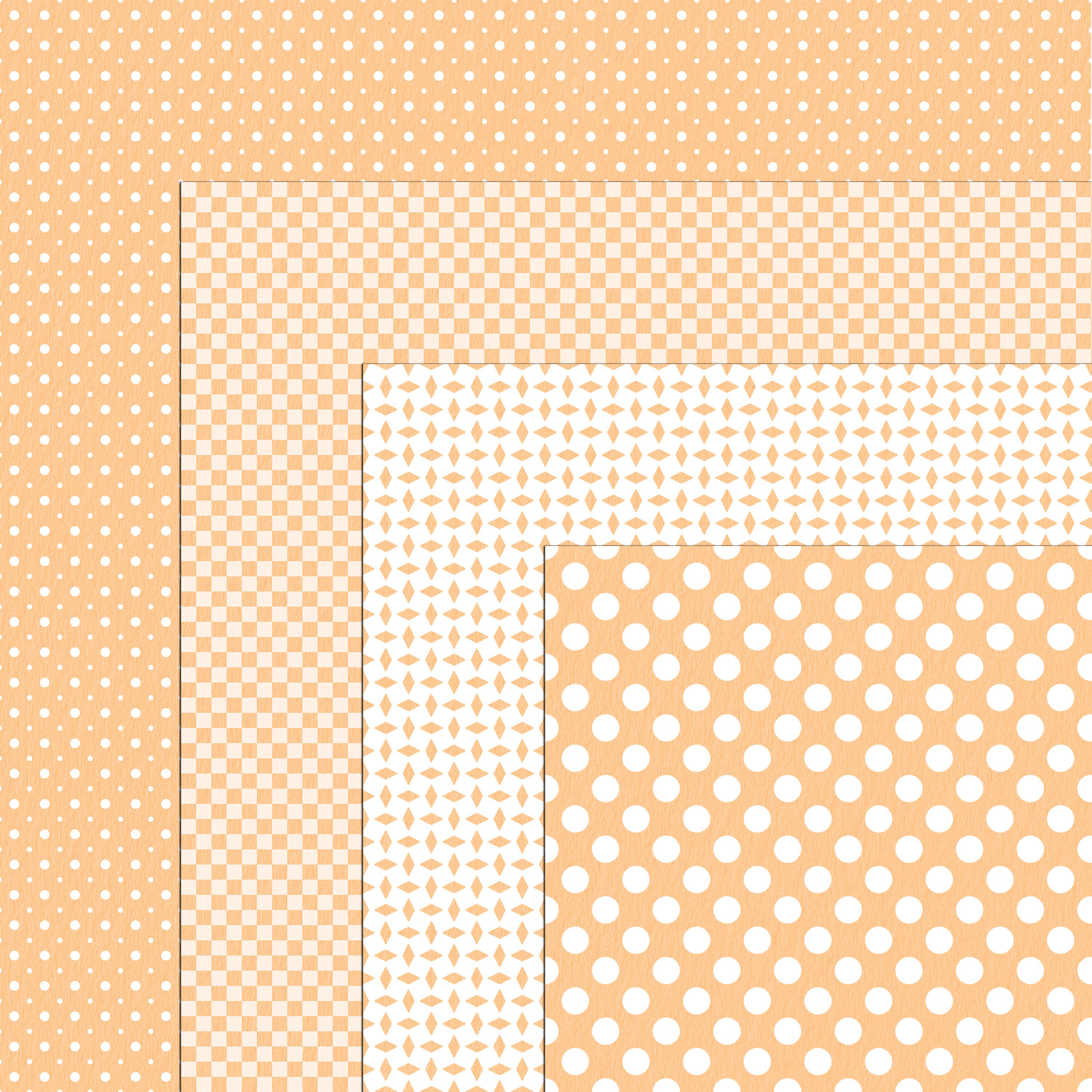 Pastel Orange Digital Paper With Light Texture. Seamless Orange ...