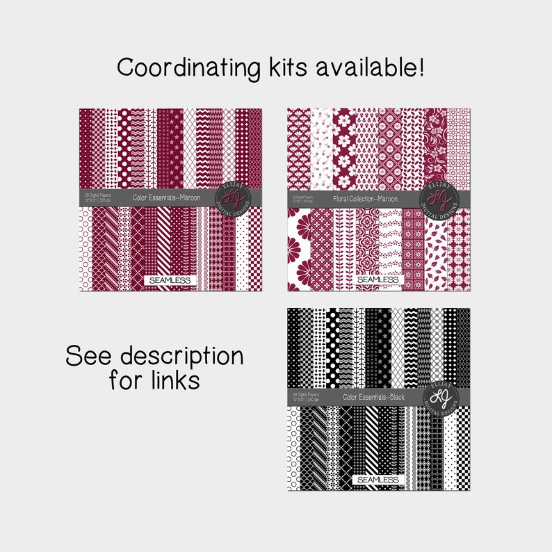 2025 Maroon Graduation Digital Paper Pack With Graduation Word Art ...