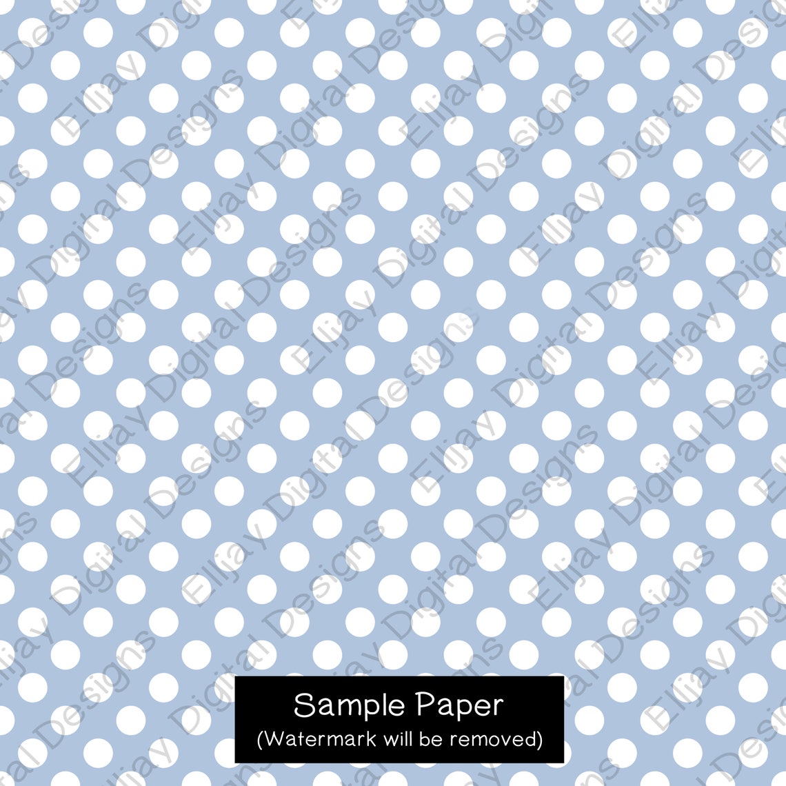 Blue Polka Dot Digital Paper: 100 Shades Seamless Patterns (digital ...