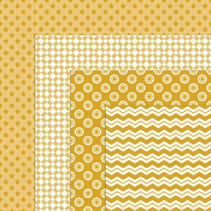 Goldenrod Yellow Digital Paper Pack. Seamless Yellow Scrapbook Paper ...