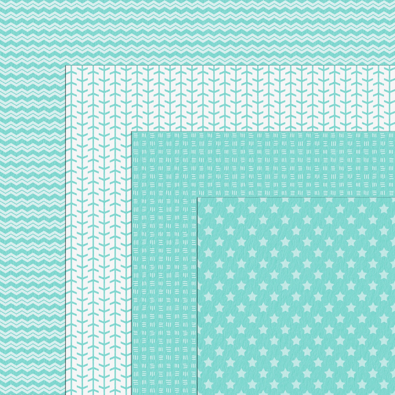 Robin Egg Blue Digital Paper: Seamless Light Texture (12x12", 300 Dpi ...