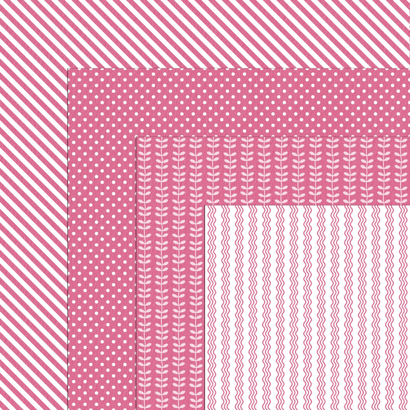 Pink Digital Paper: Seamless Violet Red Scrapbook Patterns (instant ...