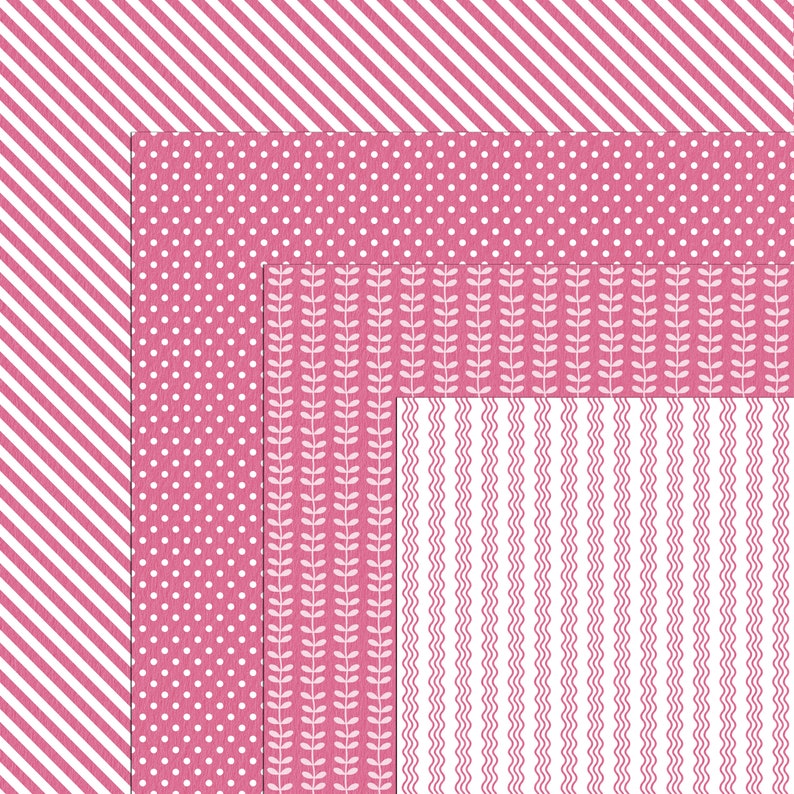 Pink Digital Paper With Light Texture. Seamless Violet Red Scrapbook ...