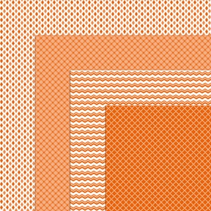 Orange Digital Paper Pack: Small Patterns for Scrapbooking (digital ...