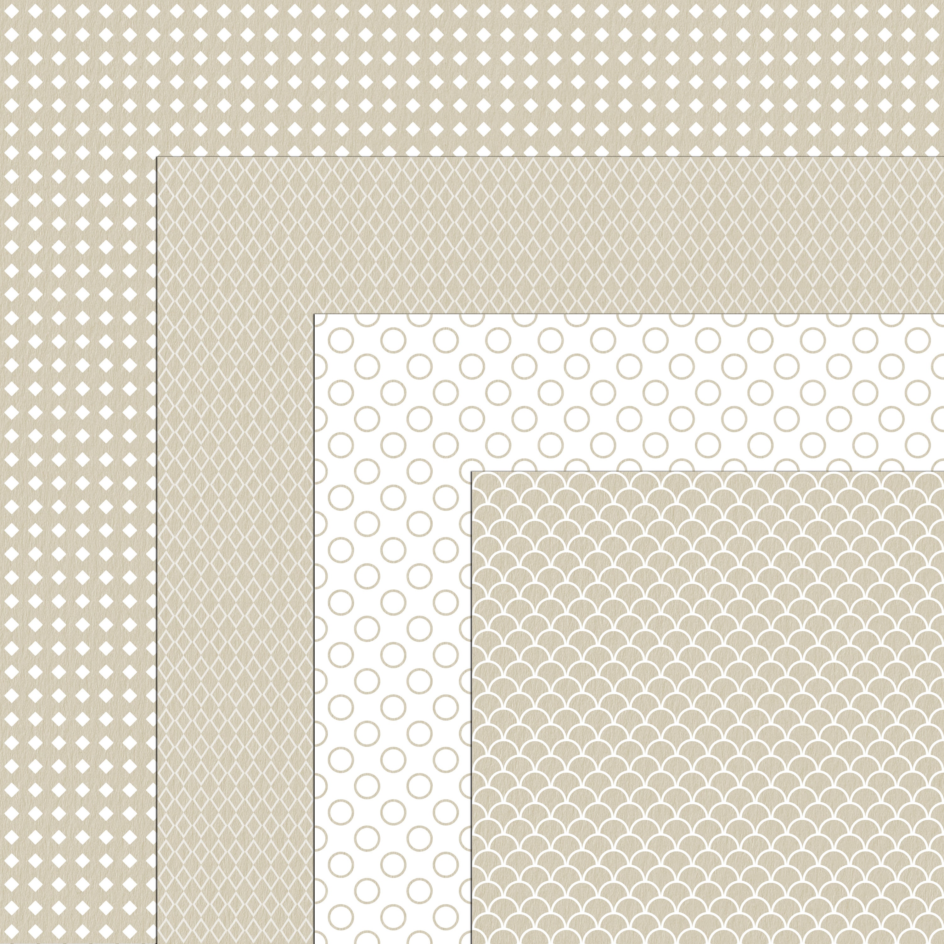 Beige Seamless Digital Paper Pack. Beige Digital Scrapbook Paper. Beige ...
