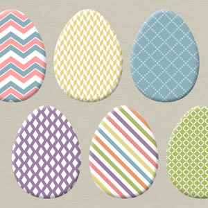 Easter Digital Paper Pack With Easter Egg Clipart, and Easter Word Art ...