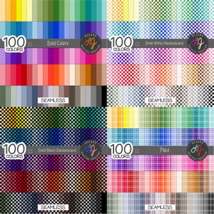 100 Color Digital Paper Bundle. 25 Value Paper Sets. Scrapbooking, Card ...