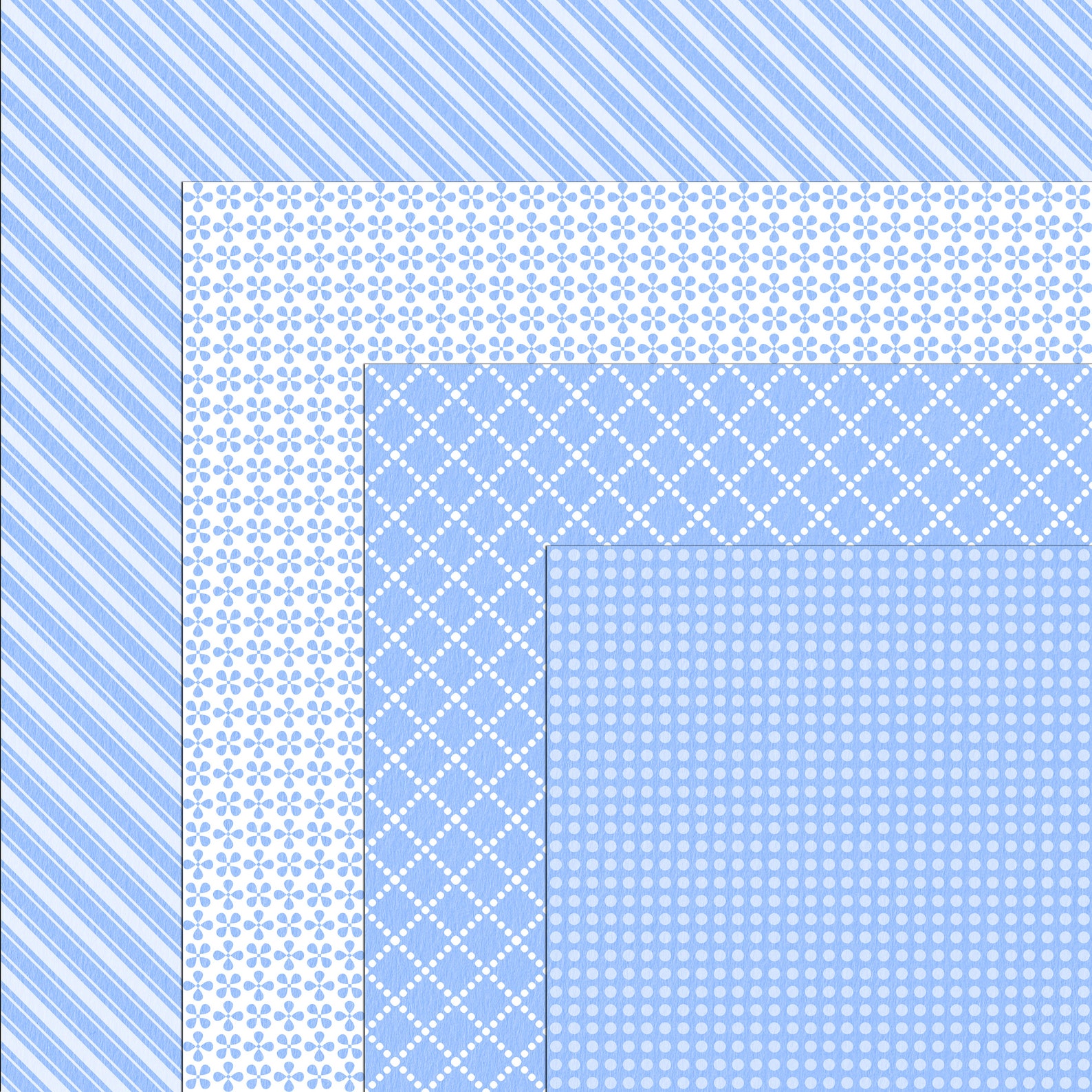 Pastel Blue Digital Paper With Light Texture. Seamless Blue Scrapbook ...