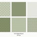 Sage Green & White Digital Paper Kit. Sage Green Printable Scrapbook ...