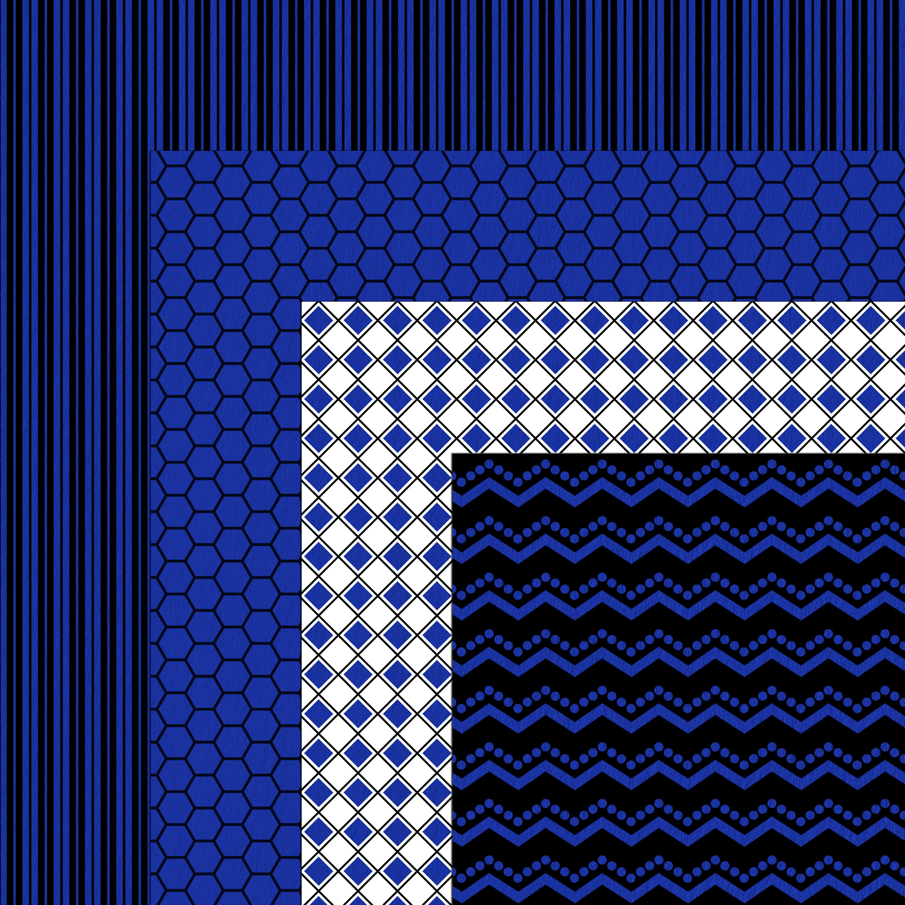 Black and Blue Digital Paper Pack. Blue Digital Patterns. Black and ...