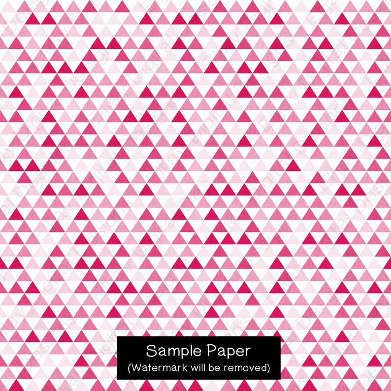 Multi Shade Triangles Patterned Digital Paper. Printable Geometric ...