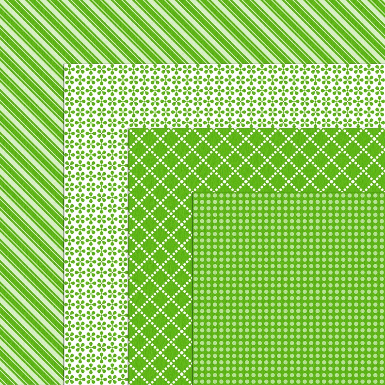 Kelly Green Digital Paper With Light Texture. Seamless Green Scrapbook ...