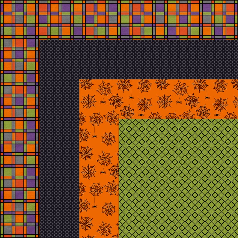 Halloween Scrapbook Kit. Halloween Word Art. Halloween Digital Paper ...