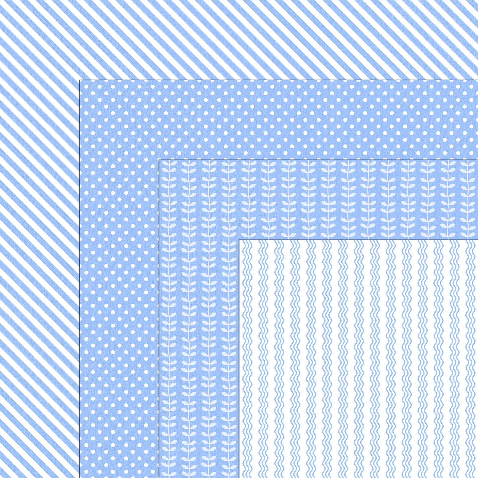 Pastel Blue Digital Paper With Light Texture. Seamless Blue Scrapbook ...