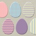 Easter Digital Paper Pack With Easter Egg Clipart, and Easter Word Art ...