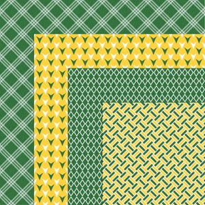 Green & Yellow Digital Paper With Light Texture for Scrapbooks, Crafts ...